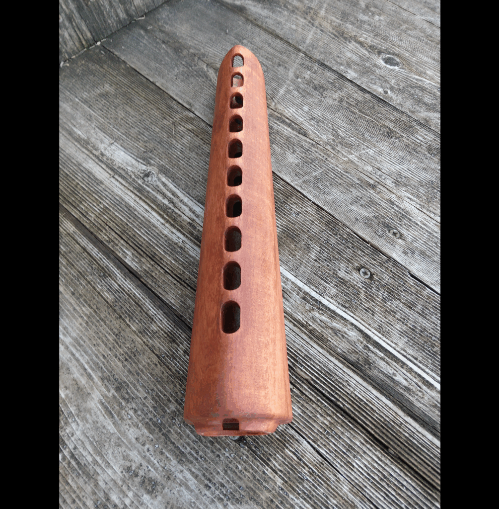 Wooden AR-15 Handguard – A1 Style (Triangular – Blue River Ridge Woodworks