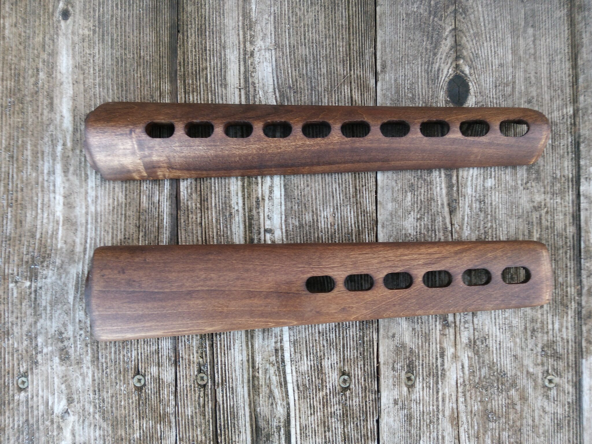 Wooden AR-15 Handguard – A1 Style (Triangular – Blue River Ridge Woodworks